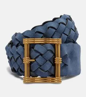 Etro Ardiglione Reversible Suede Belt