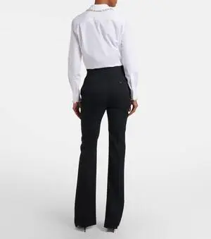 Alexander McQueen Wool Bootcut Pants