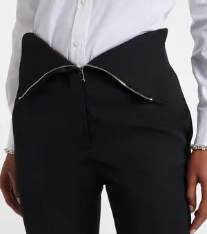 Alexander McQueen Wool Bootcut Pants