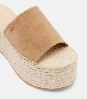 GIANVITO ROSSI Suede Espadrille Sandals