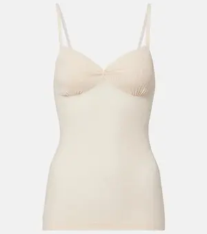 Victoria Beckham Cami Cotton-blend Top - Pink