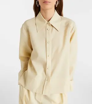 JIL SANDER Wool Button-down Shirt
