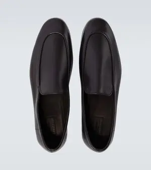 John Lobb Tyne Leather Loafers - Black