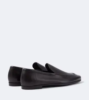 John Lobb Tyne Leather Loafers - Black
