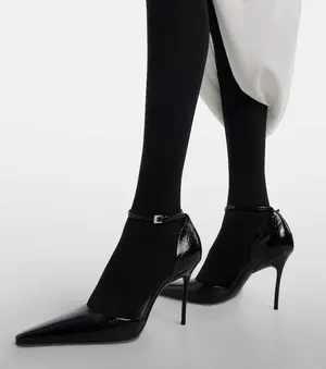 Alaïa D'orsay 90 Patent Leather Pumps - Black