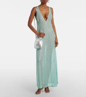 ROGER VIVIER Pilgrim Nano Metallic Bucket Bag - Silver