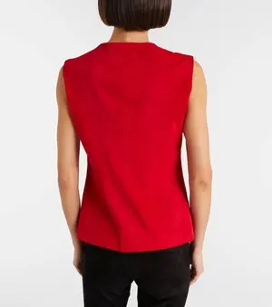Stouls Casino Suede Vest - Red