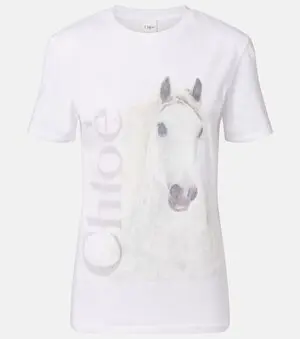 Chloé Logo Cotton Jersey T-shirt - White