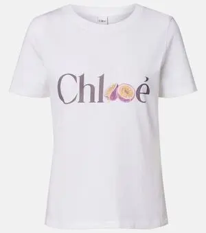 Chloé Logo Cotton T-shirt - White