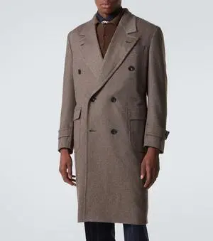 Thom Sweeney Double-breasted Wool Overcoat