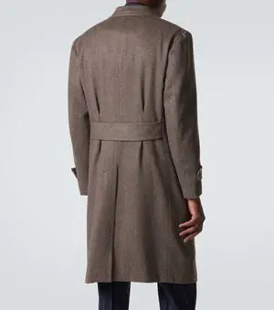Thom Sweeney Double-breasted Wool Overcoat