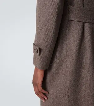 Thom Sweeney Double-breasted Wool Overcoat