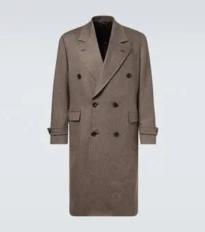 Thom Sweeney Double-breasted Wool Overcoat
