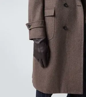 Thom Sweeney Double-breasted Wool Overcoat