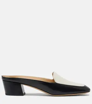Gabriela Hearst Alena Leather Mules - Black