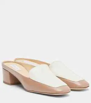 Gabriela Hearst Alena Leather Slingback Pumps - White