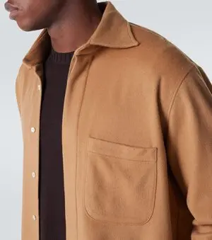 SAMAN AMEL Cashmere Overshirt - Beige