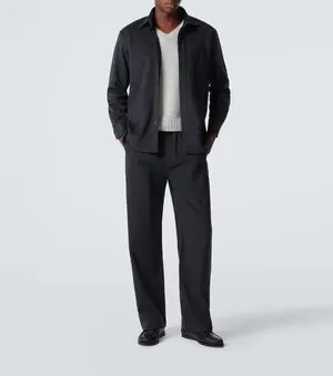 SAMAN AMEL Cashmere Overshirt - Grey