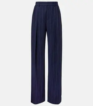 Women's Wool-Blend Wide-Leg Pants