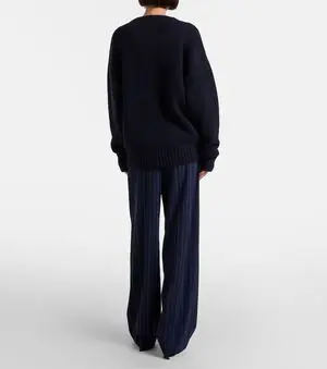 Ralph Lauren Jody Wool Wide-leg Pants - Blue