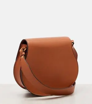 Chloé Marcie Leather Crossbody Bag - Brown