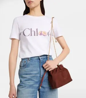 Chloé Small Suede Bucket Bag - Brown