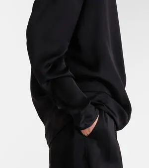 TOTEME High Neck Satin Top