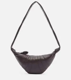 LEMAIRE Small Leather Shoulder Bag - Brown