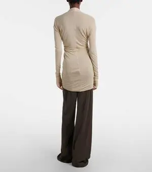 Rick Owens Silk Charmeuse Wide-leg Pants - Brown