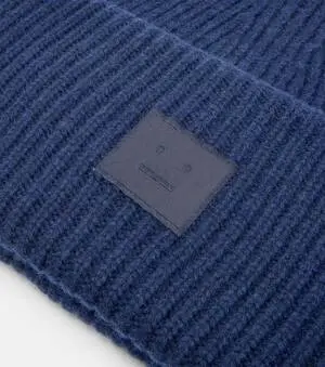 Acne Studios Face Wool And Yak-blend Beanie