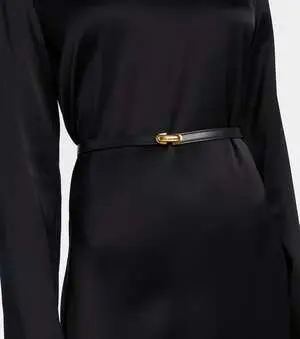 Savette Symmetry Leather Belt - Black