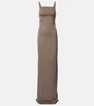Rick Owens Temple Cotton Maxi Dress - Grey