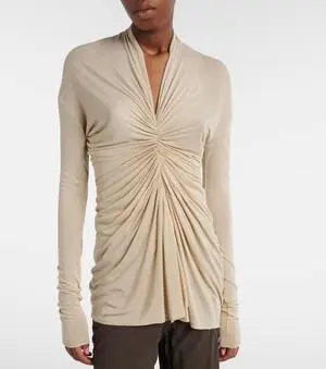 Rick Owens Radiance Gathered Top - Beige