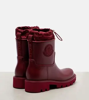 Moncler Kickstream Rain Boots - Red