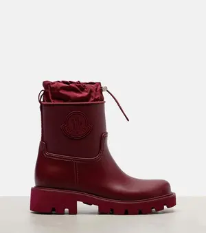 Moncler Kickstream Rain Boots - Red