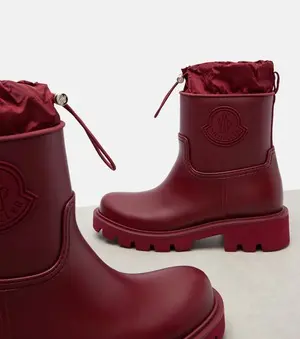 Moncler Kickstream Rain Boots - Red