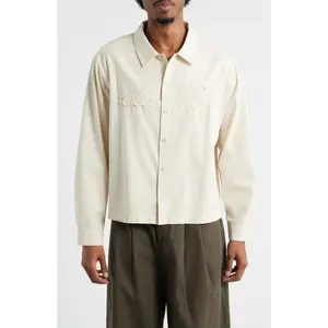 ELWOOD Cut Out Appliqué Snap-up Shirt