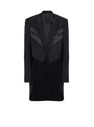 Balmain Blazer With Satin Tailcoat