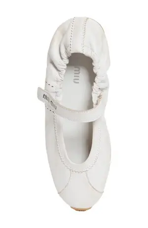 Miu Miu Plume Mary Jane Ballet Flat Sneaker
