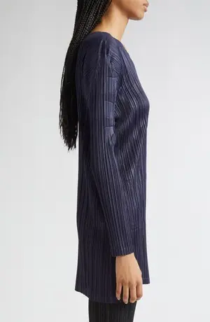 Issey Miyake Tune Pleated Longline Top