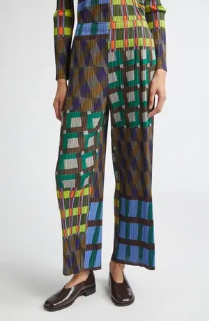 Issey Miyake Graphic Pants For Women