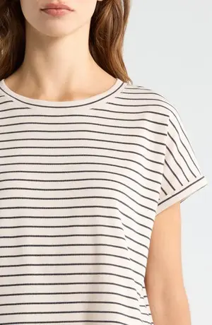 Vince Camuto Striped High-low Tee