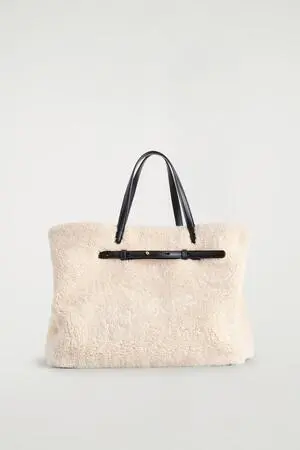 Cos Chalet Shearling Tote Bag