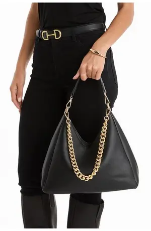 THE NOLI SHOP Tribeca Chain Leather Bag