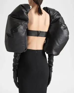 Givenchy Leather Cone Bra Top