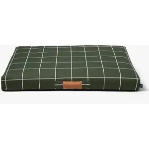 LAY LO Grid Dog Bed - Green