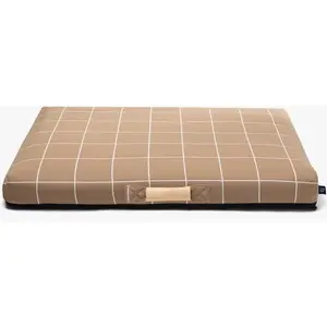 LAY LO Grid Dog Bed - Tan