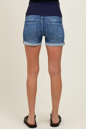 PINKBLUSH Maternity Denim Shorts