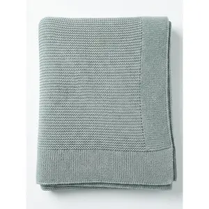 Anaya Harbor Knit Throw - Tea Green