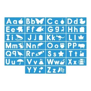 ROYLCO Big Alphabet And Picture Stencils